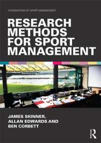 Research Methods for Sport Management 1st edition | Rent 9780415572569 ...