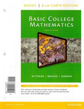 Basic College Mathematics, Books a la Carte Edition, Plus NEW MyMathLab -- Access Card Package ...