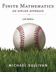 Finite Mathematics An Applied Approach 10th edition | Rent ...