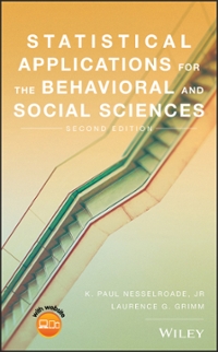Statistical Applications for the Behavioral and Social Sciences | Rent ...